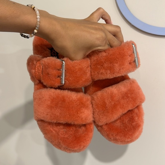 UGG | Shoes | Ugg Fuzz Yeah Slides Pink | Poshmark